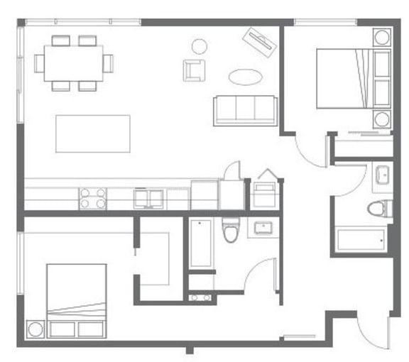 Floor Plans of The Waterline in Everett, WA
