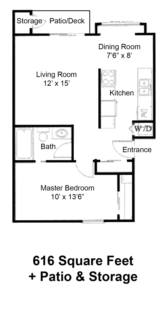 Floor Plans of Inlet View Apartments in Silverdale, WA