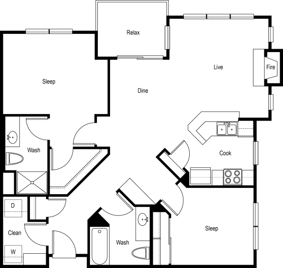 Floor Plans of Solara in Seattle, WA