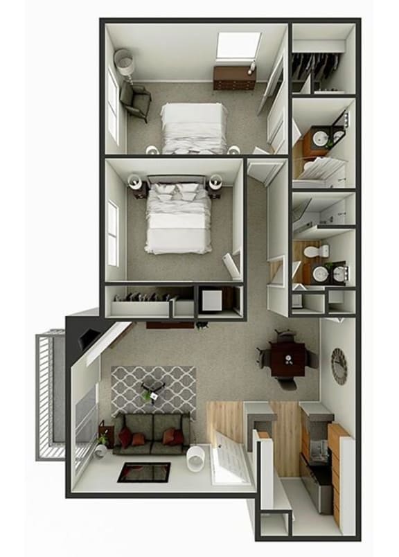 1 & 2-Bedroom Aurora, Colorado Apartments | Glen at the Park