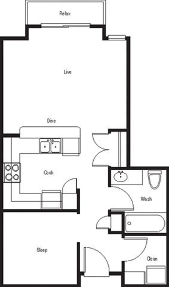 Floor Plans of Solara in Seattle, WA