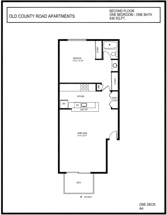 Floor Plans of Old County Road Apartments in Belmont, CA
