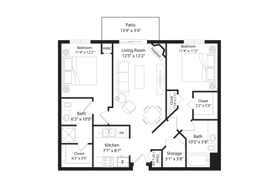 Floor Plans of Quarry Ridge Apartments in Rochester, MN