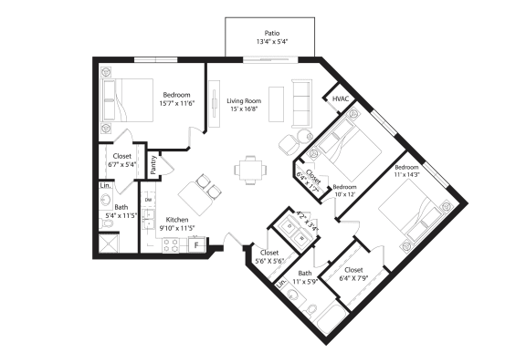 Floor Plans of Quarry Ridge Apartments in Rochester, MN