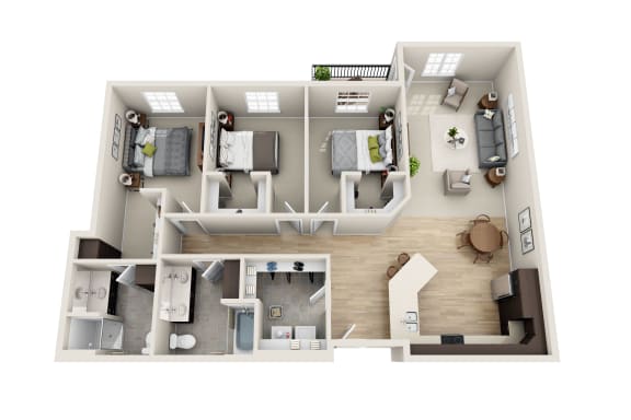 Floor Plans of Cardinal Point Apartments in Grand Forks, ND