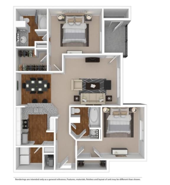 Floor Plans of The Atlantic Vinings in Smyrna, GA