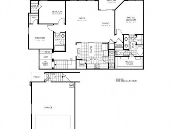 Floor Plans of The Atlantic Stone Oak in San Antonio, TX