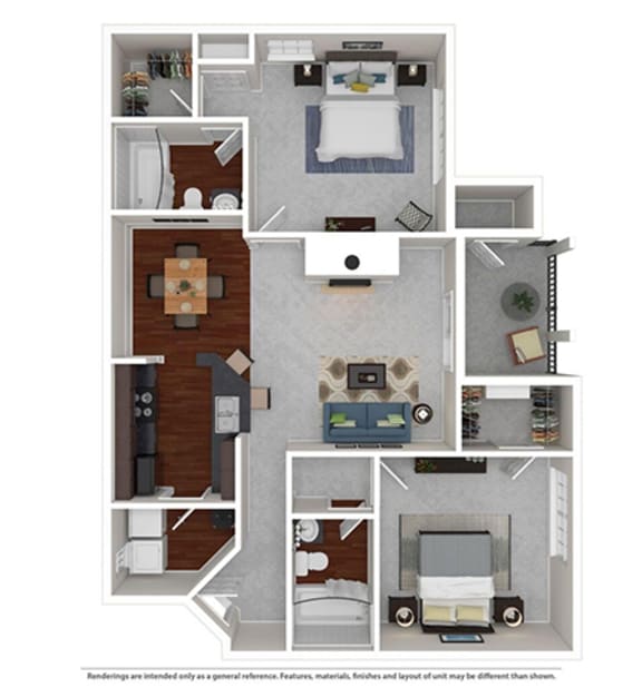 Floor Plans of The Atlantic Brookhaven in Brookhaven, GA
