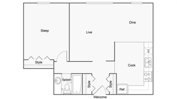 Floor Plans of ReNew Aurora in Aurora, IL