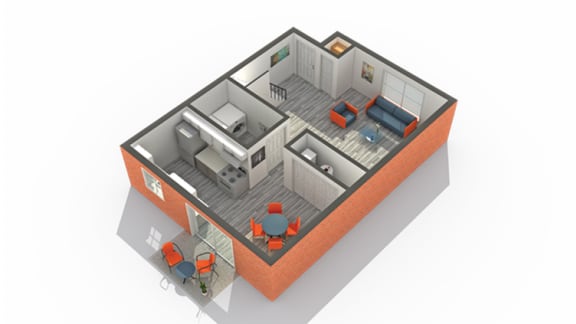 Floor Plans of The View Apartments St Charles in St Charles, IL