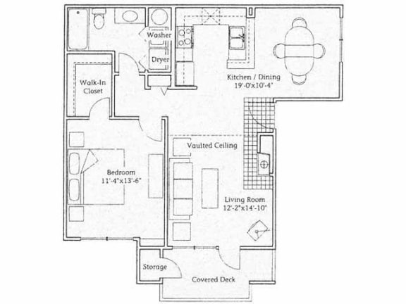 Floor Plans of Hampton Ridge Apartments in Tigard, OR