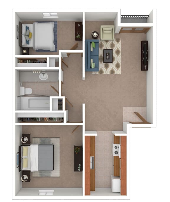 Floor Plans of Quail Ridge Apartments in Portland, OR