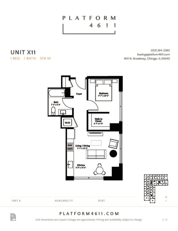 Elevated Living in Uptown Chicago | Luxury Floor Plans at Platform 4611