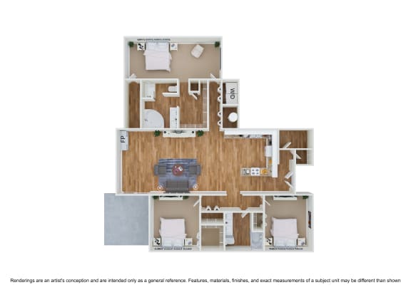 Floor Plans of Storyboard on Ramada in Collinsville, IL