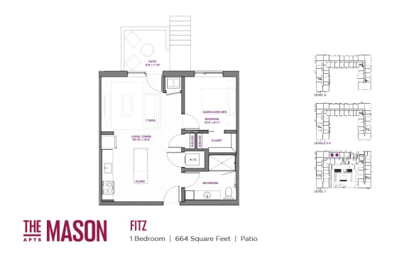 Studio, 1 & 2 Bedroom Apartments St Paul Minnesota | The Mason Apartments