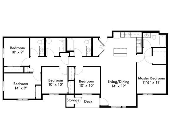 Floor Plans of Grandview Apartments in Kent, WA