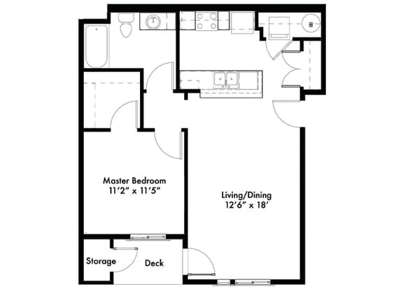 Floor Plans of Grandview Apartments in Kent, WA