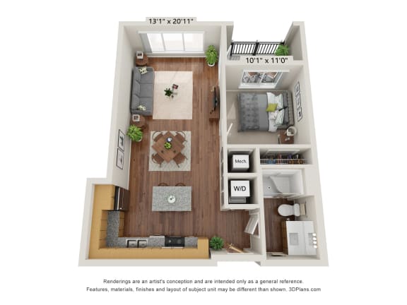 Floor Plans of Briar Park in Atlanta, GA