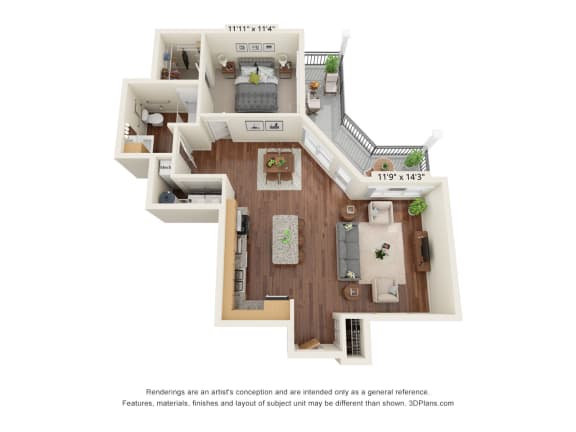 Floor Plans of Stonepointe Apartments in Stonecrest, GA