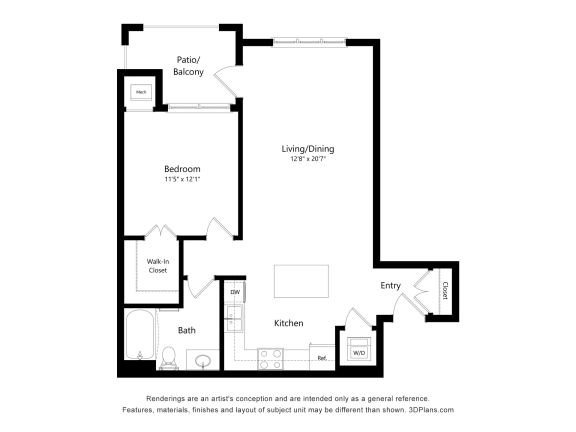 1, 2 & 3 Bedroom Apartments in Greenbriar | The Paramount