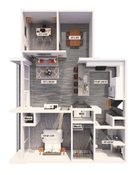 1, 2 & 3-Bedroom Apartments in Roanoke, VA | The View at Blue Ridge Commons