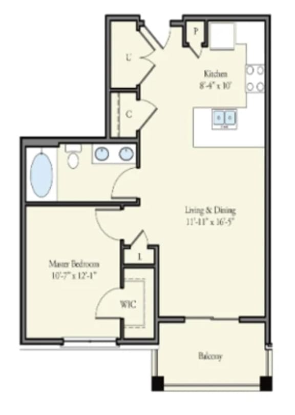 Floor Plans of The Watermark at Talbot Park in Norfolk, VA