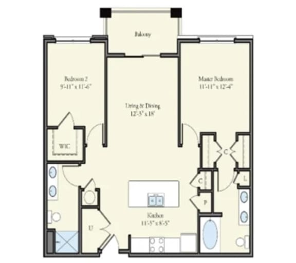 Floor Plans of The Watermark at Talbot Park in Norfolk, VA