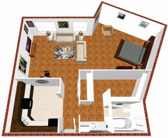 Floor Plans of Serrano Apartments in Arlington, VA