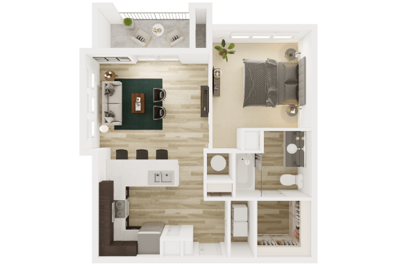 Floor Plans of The Everly Apartments in Houston, TX