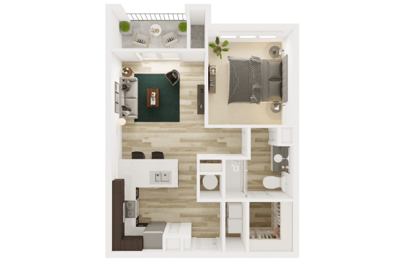 Floor Plans of The Everly Apartments in Houston, TX