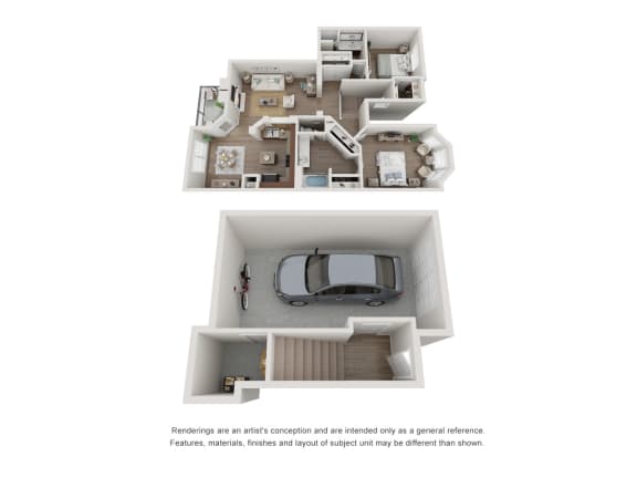 Floor Plans of Townhomes of Bent Tree in Dallas, TX