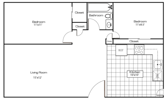 Floor Plans of Sutter Apartments in Manteca, CA
