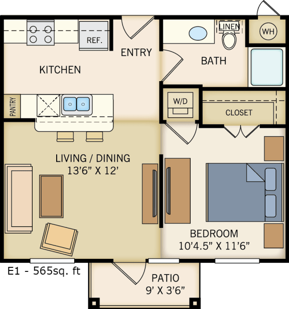 Studio, 1, 2 & 3 Bedroom Apartments in San Antonio, TX | Legacy Creekside