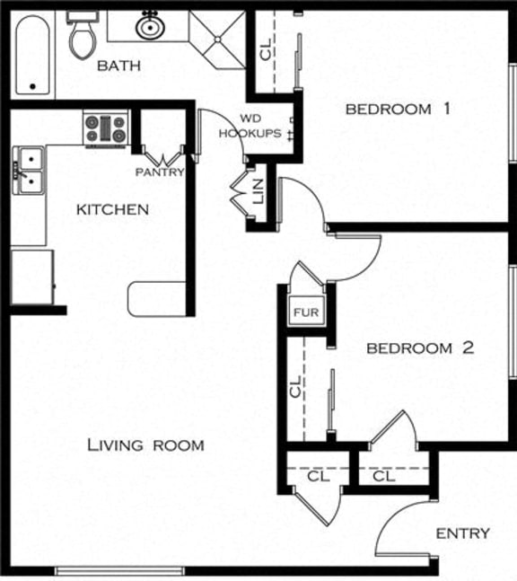 Floor Plans of Orange Tree Apartments in Garden Grove, CA