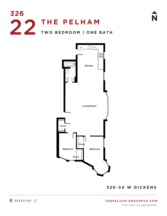 Floor Plans of The Pelham in Chicago, IL