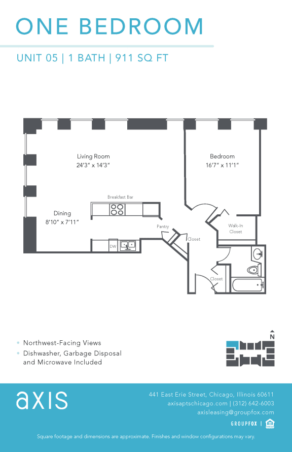 Floor Plans of Axis Apartments & Lofts in Chicago, IL