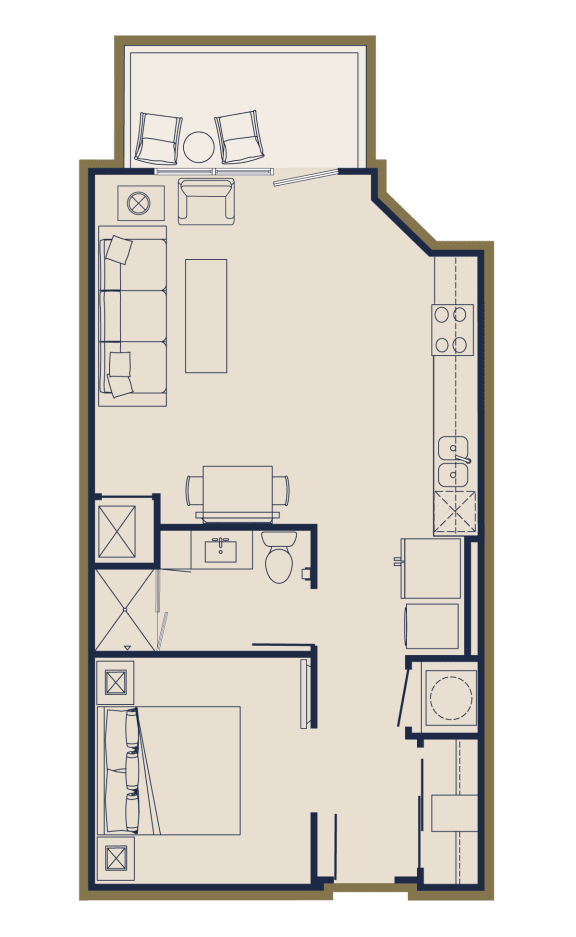 Floor Plans of Xenia Apartments in Golden Valley, MN