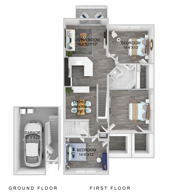 10X Weston Floor Plans | Weston Townhomes