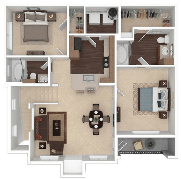 Floor Plans of Residences of SpringRidge in Shreveport, LA
