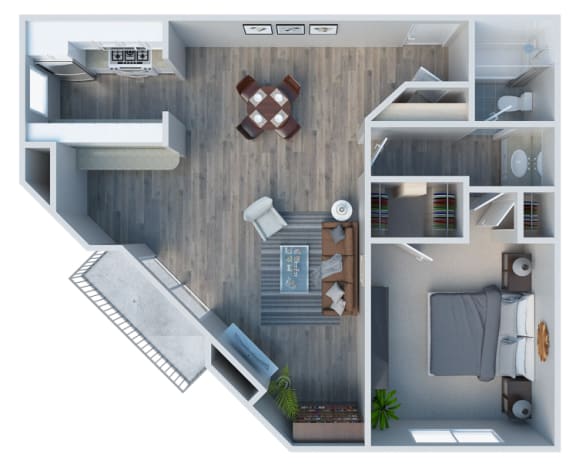 Floor Plans of THE ENCLAVE APARTMENTS in Paramount, CA