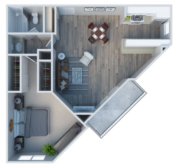 Floor Plans of THE ENCLAVE APARTMENTS in Paramount, CA