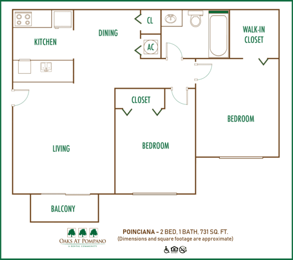 Floor Plans of Oaks at Pompano in Pompano Beach, FL