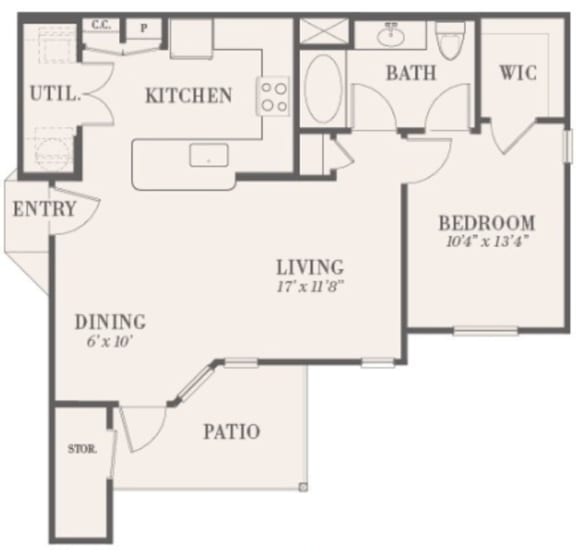 Floor Plans of The Waterford at Summer Park in Rosenberg, TX