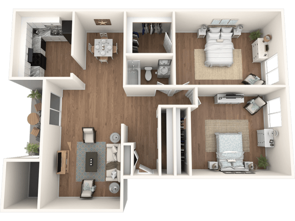 Floor Plans of The Element at River Pointe in Jacksonville, FL