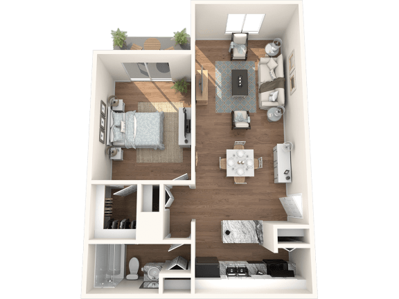 Floor Plans of The Element at River Pointe in Jacksonville, FL