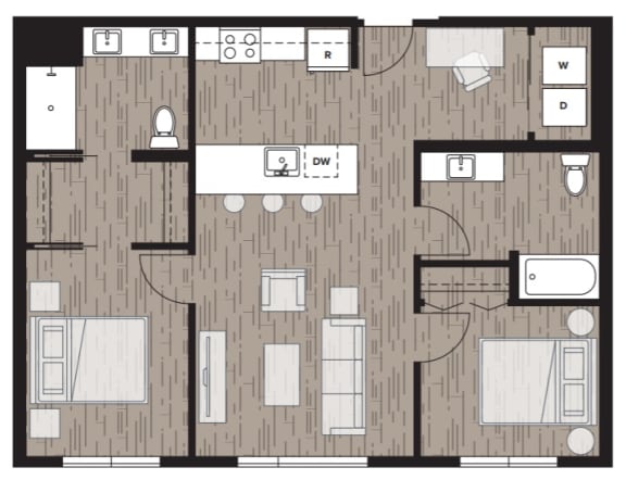 Floor Plans of Riverfront Everett in Everett, WA