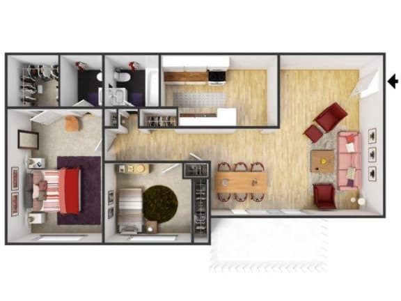 Floor Plans of Grand Arbor Reserve Apartment Homes in Raleigh, NC
