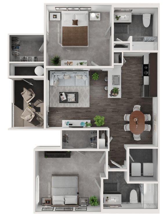 Floor Plans of SW Apartments in Las Vegas, NV