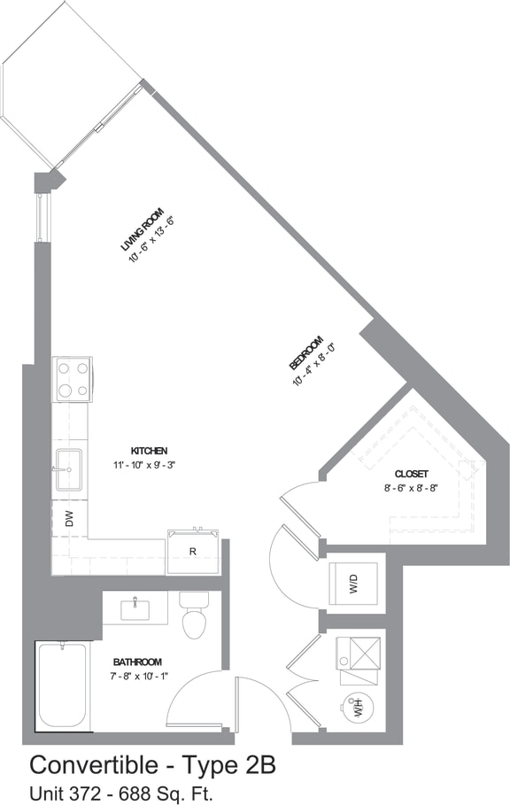 Floor Plans of Apex 400 Apartments in Glen Ellyn, IL