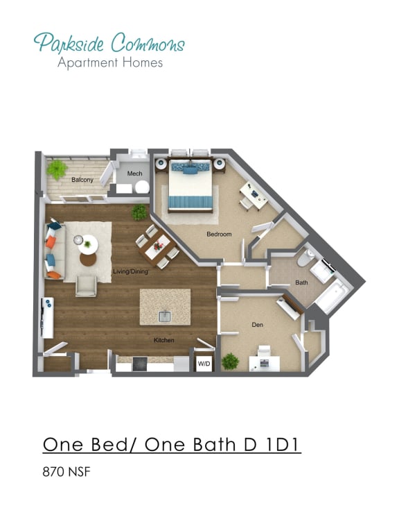 Floor Plans of Parkside Commons Apartments in Chelsea, MA